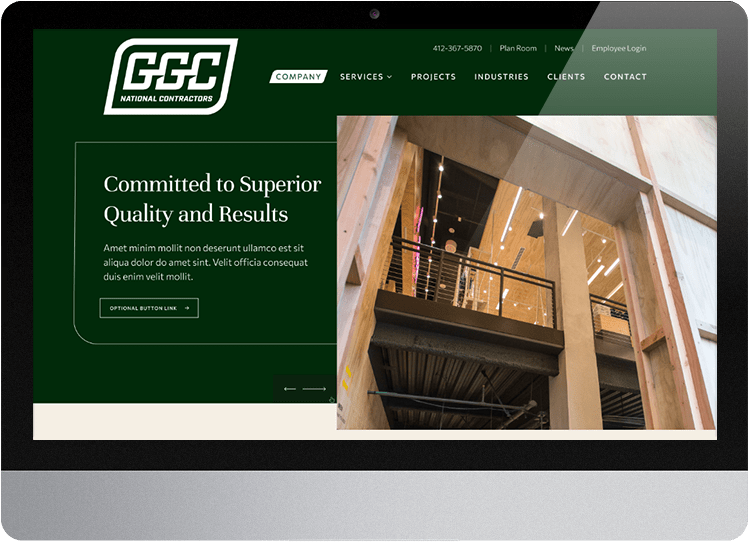 GGC National Contractors Website Case Study