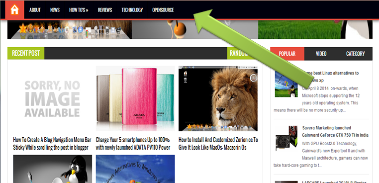 Modern Website Navigation Examples