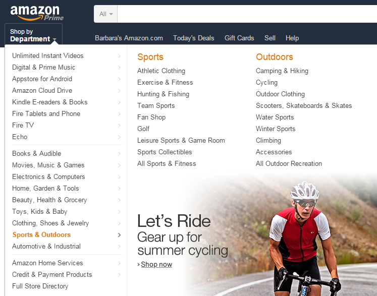 Main Navigation | UX