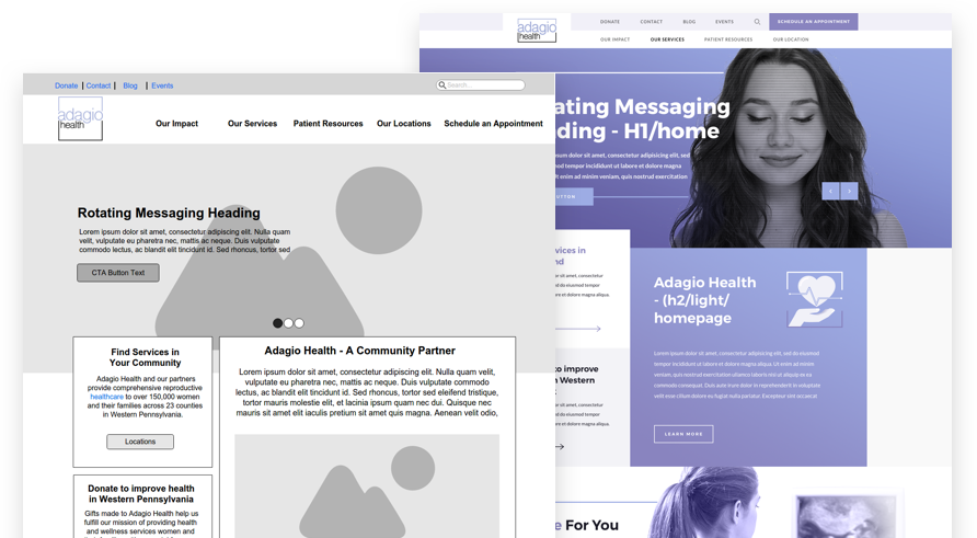 Adagio Health Website Case Study | Blue Archer