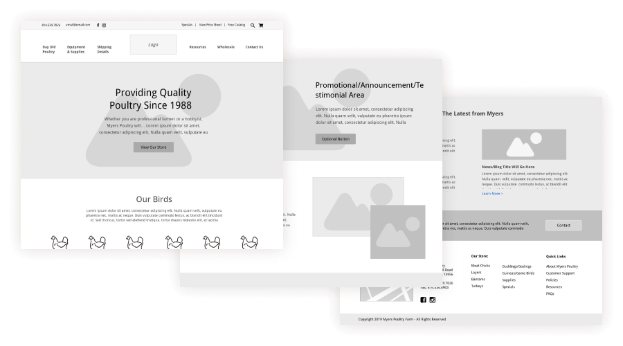 Myers Poultry Website Design & E-Commerce Case Study