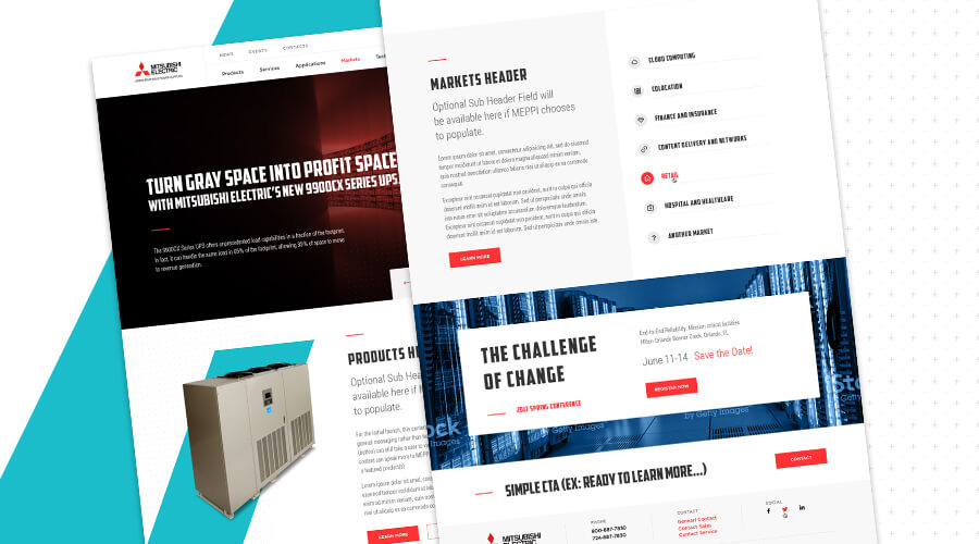 Case Study | Mitsubishi Electric Power Products Inc. UPS Division Website