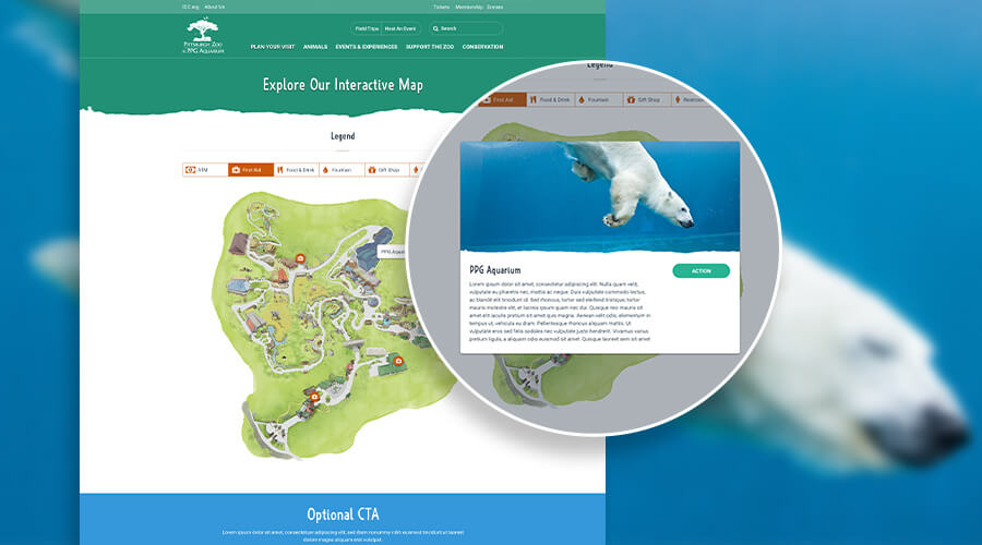 Pittsburgh Zoo Blue Archer Web Design Case Study