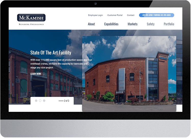 McKamish Website Case Study | Blue Archer