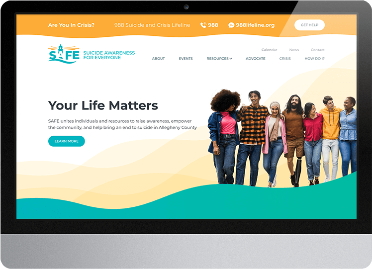 SAFE (Suicide Awareness for Everyone) Website Design Case Study