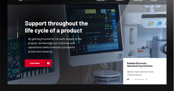 Sypris Electronics Website Case Study