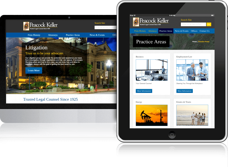 Web Design for Industries - Pittsburgh - Blue Archer